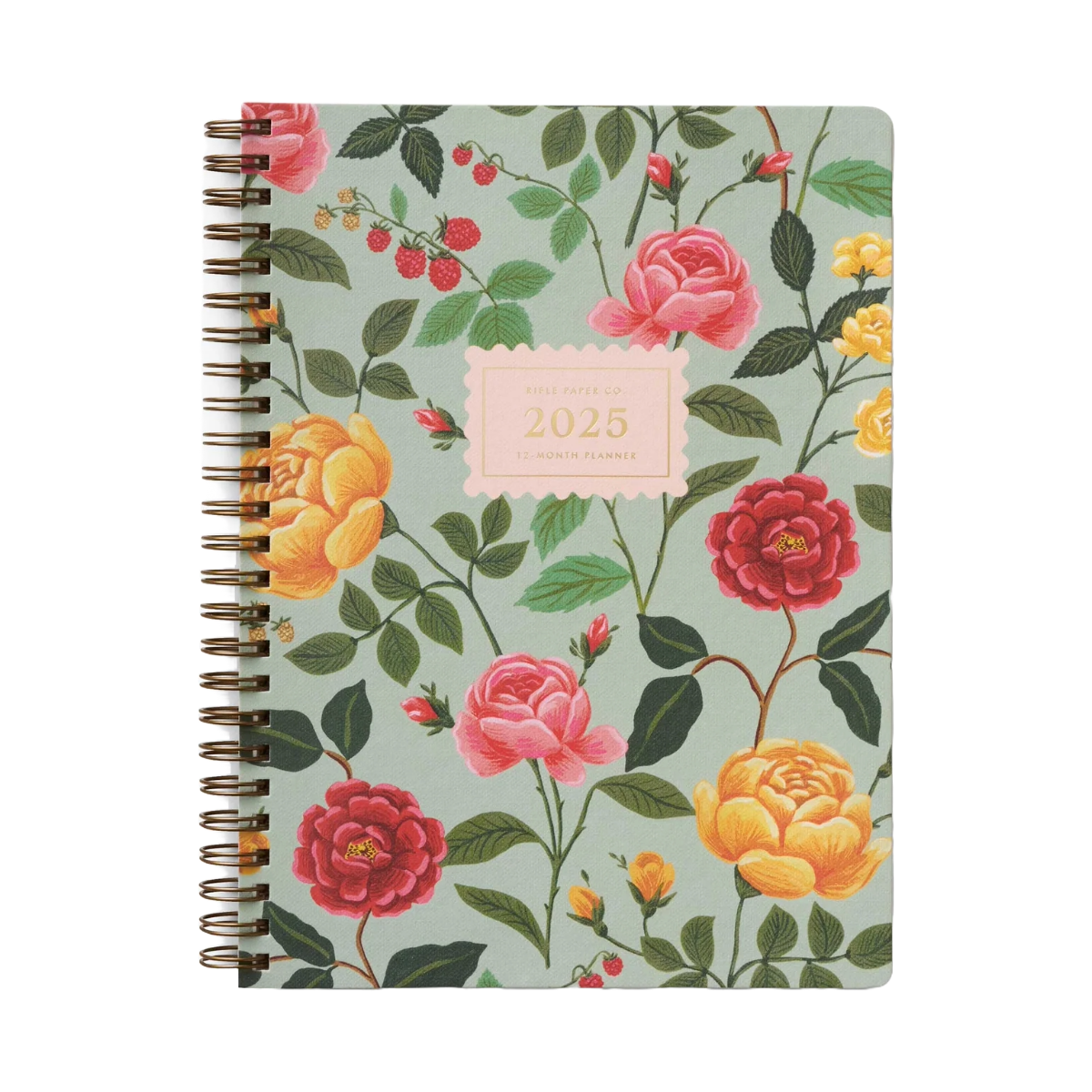 2025 Roses 12-Month Softcover Spiral Planner – Read Between The Lines®